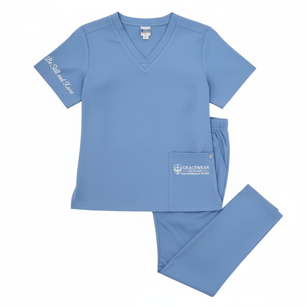 Faith-Inspired Scrubs with Scripture | The Calling Scrub Set ...